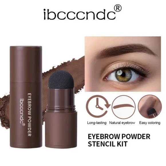 ibcccndc | Makeup | Dark Brown Eyebrow Powder Stencil Kit | Poshmark